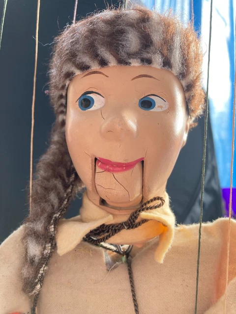 RARE DAVY CROCKETT Marionette Peter Puppet Playthings C1948-1950 14" £ ...