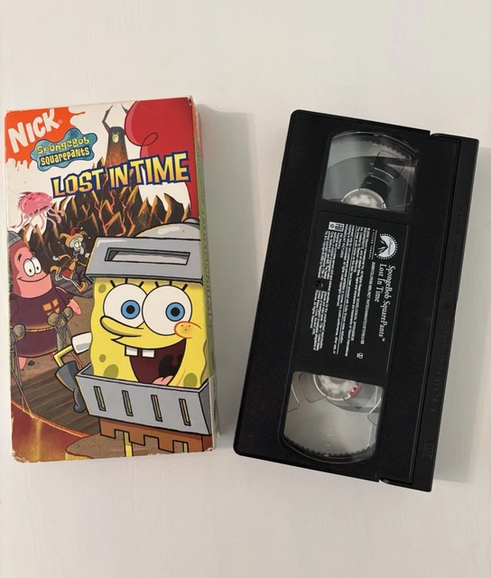 SPONGEBOB SQUAREPANTS: LOST in Time VHS Nickelodeon Cartoon Movie Film ...