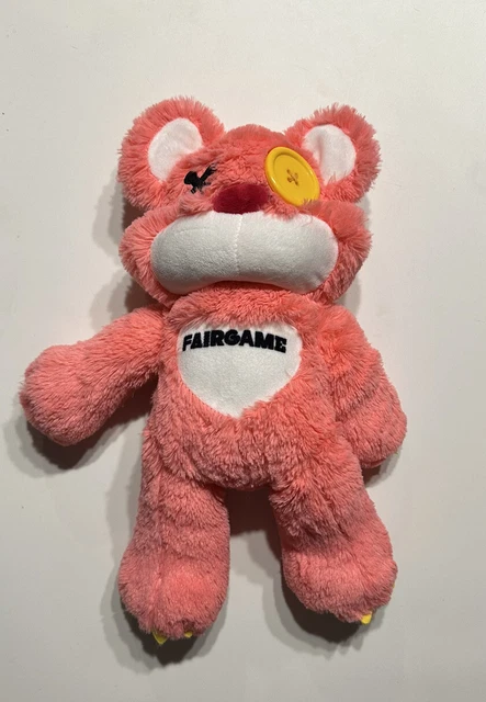 PINK GIANT 45CM FAIRGAME Button Eye Teddy Bear Soft Toy Plush Character (2022) £19.99 - PicClick UK