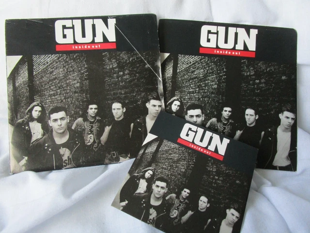 GUN INSIDE OUT promo labelled Poster pack P/S Vinyl 7inch Single + Mini ...