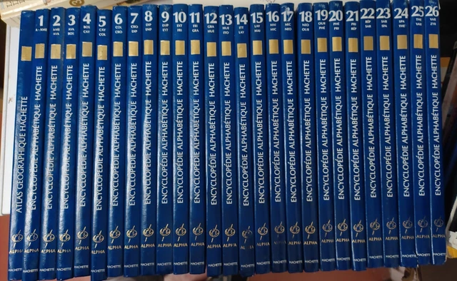 ENCYCLOPÉDIE ALPHABÉTIQUE HACHETTE ALPHA 26 + 1 EUR 40,00 - PicClick FR