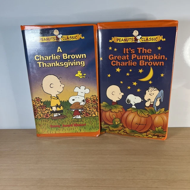 THE GREAT PUMPKIN Charlie Brown and A Charlie Brown Thanksgiving VHS ...