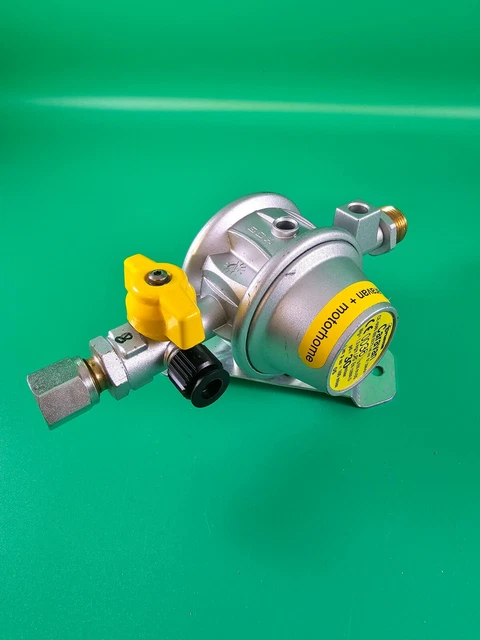 TRUMA GOK CARAVAN Motorhome Bulkhead 30Mbar Gas Regulator 8Mm With Test ...