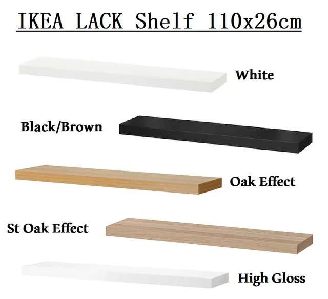 IKEA LACK WALL Shelf 110x26 cm Modern Design Floating Shelves Display ...