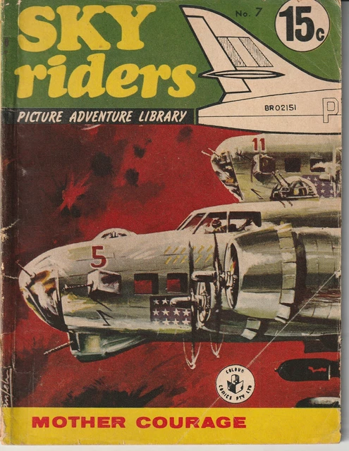 AUSTRALIAN WAR COMIC Sky Riders Picture Adventure Library #7 Sport ...