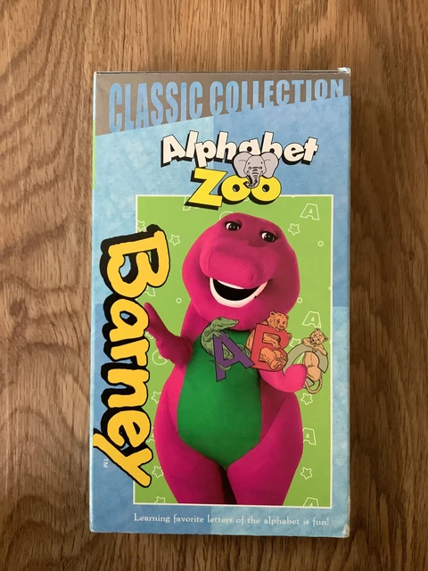 Barney Barneys Alphabet Zoo Vhs 2000 Classic Collection Rare Eur