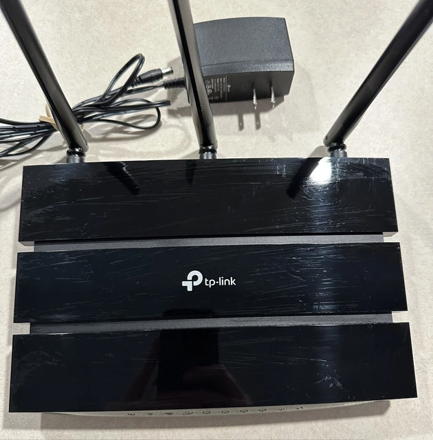 TP-LINK ARCHER A7 AC1750 Wireless Dual-Band Gigabit Router - Black w ...