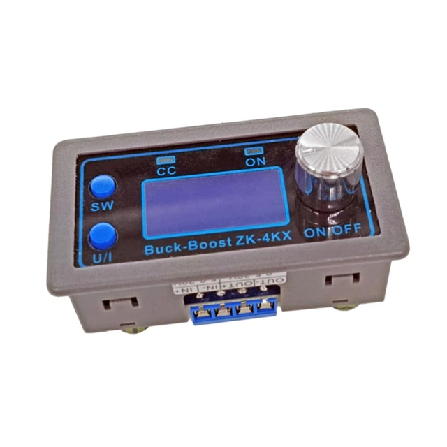 DC-DC BUCK BOOST Converter LCD Display 4KX DIY Solar Battery Charging ...