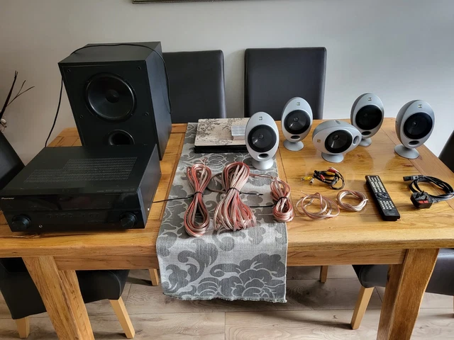 PIONEER COMPLETE CINEMA surround sound setup, perfect working order KEF ...