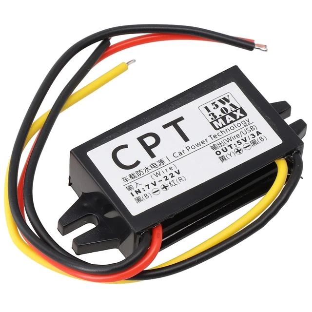 BLOC D'ALIMENTATION ÉTANCHE Stepdown régulateur compact 12V à 5V avec ...
