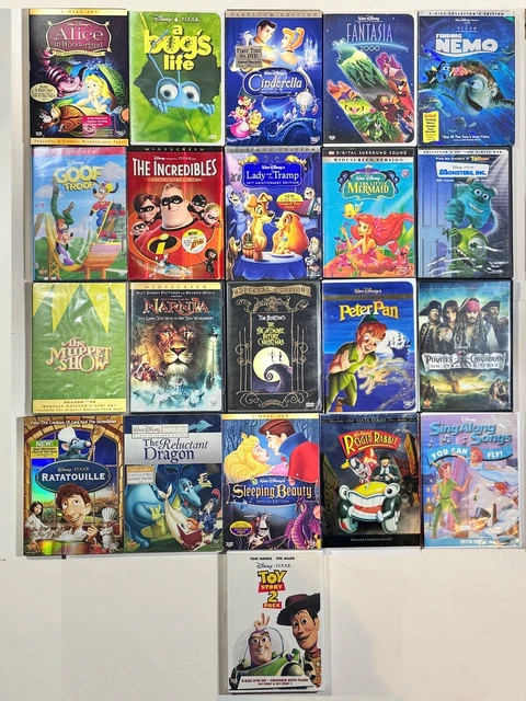 LOT OF 22 Walt Disney DVDs : 20 Movies + 2 TV Show Volumes / Seasons £ ...