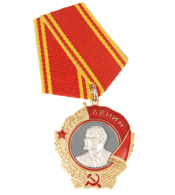 WWII RUSSIAN SOVIET Union CCCP Order Of Lenin Medal Badge With Ribbon £ ...