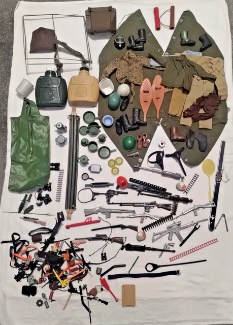 VINTAGE ACTION MAN Palitoy Tommy Gunn Marx Old Toys Bundle Job Lot ...