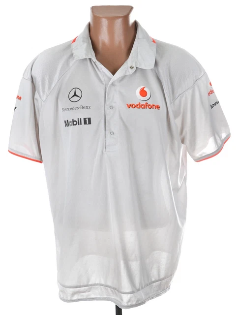 FORMULA 1 F1 Vodafone Mclaren Mercedes Polo Shirt Hamilton Era Size Xl ...