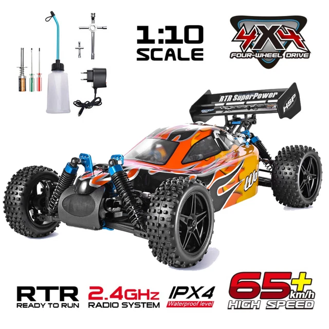 HSP RC RACING Car 1:10 Scale 4WD Two Speed Off Road Buggy Nitro Gas ...