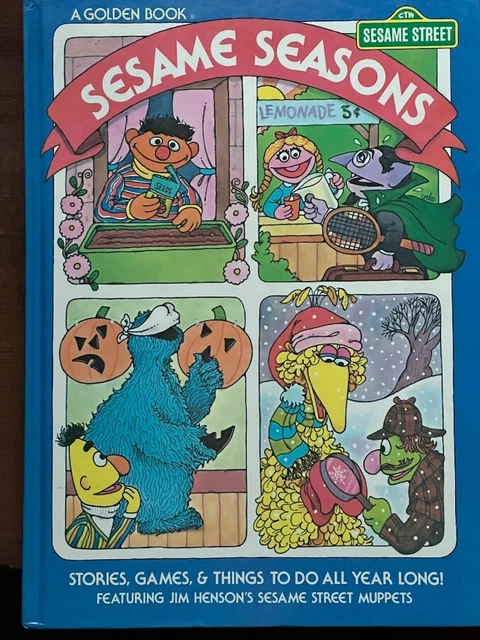 SESAME SEASONS FEATURING Jim Henson's Sesame Street Muppets 1981 HC ...