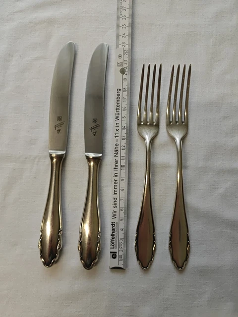 WMF PATENT 90 2x Messer und Gabel Silberauflage Besteck versilbert EUR 3,00 - PicClick DE