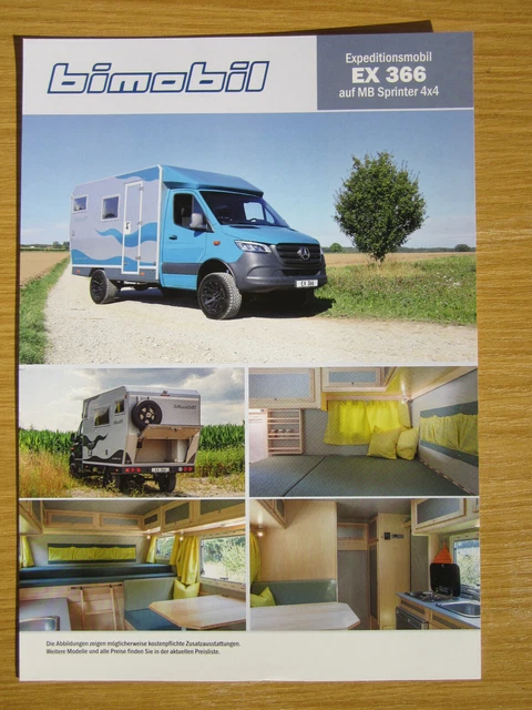BIMOBIL EX 366 Mercedes Sprinter 4x4 Expeditionsmobil Wohnmobil Prospekt EUR 2,50 - PicClick DE