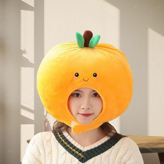 PLUSH FRUIT HEADGEAR Hat Decor Hat Orange Headgear Hat Photo Props ...