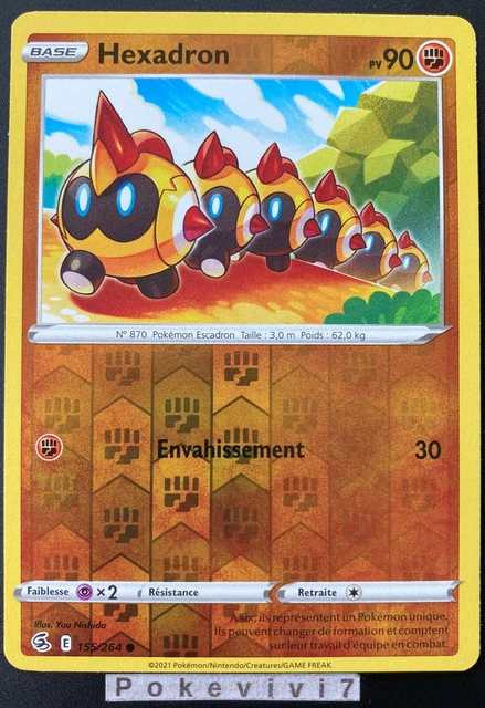 CARTE POKEMON HEXADRON 155/264 REVERSE Epée et Bouclier 8 EB08 FR NEUF ...
