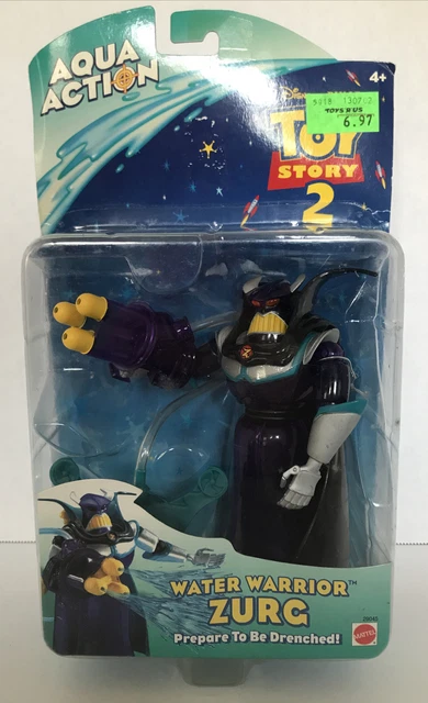 DISNEY TOY STORY 2 Water Warrior Zurg Figure Aqua Action NIB Vintage ...