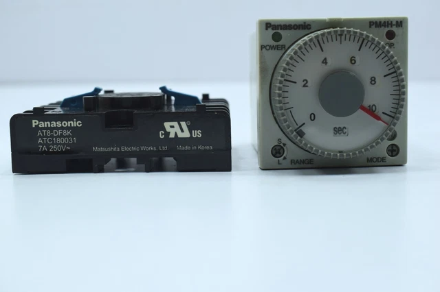 PANASONIC PM4H-M MULTI-RANGE Fonctions Minuteur Universel Relay 8-Pin ...