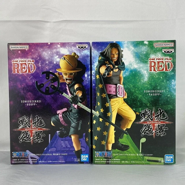 ONE PIECE MOVIE Red Senko Sekkei Usopp Yasopp 2 tipi di gioco Figura 6496 EUR 102,33 - PicClick IT