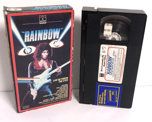RAINBOW BETWEEN THE Eyes Concert (VHS, 1982) TESTED Live Music Video ...