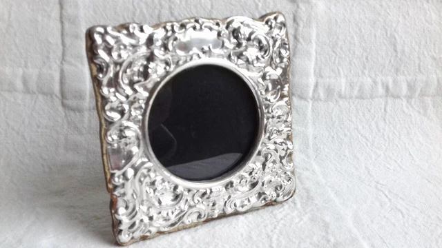 VINTAGE STERLING SILVER Repousse Cherubs Photo Frame Ray Hall £55.00 ...