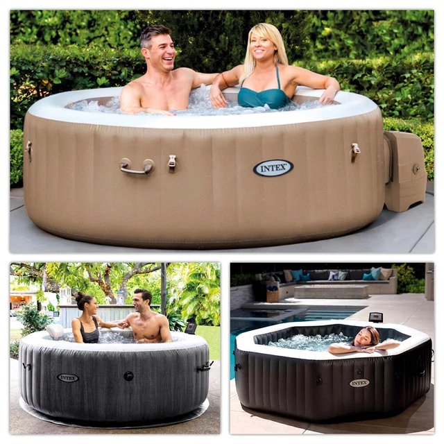 Intex Whirlpool Inflatable Purespa Jet And Bubble Deluxe Octagon In