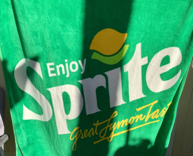 OFFICIAL SPRITE SODA Plush Blanket Throw Coca-Cola Co. ~XLNT Condition ...