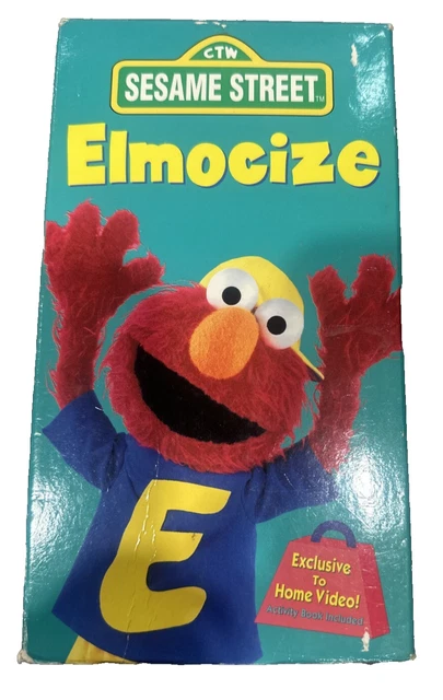 ELMOCIZE VHS TAPE 1996 Elmo Kids Video Sesame Street Exercise Workout ...