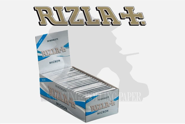 CARTINE RIZLA MICRON Corte Singole Regular - Rolling paper, Total 50 Booklets EUR 31,00 ...