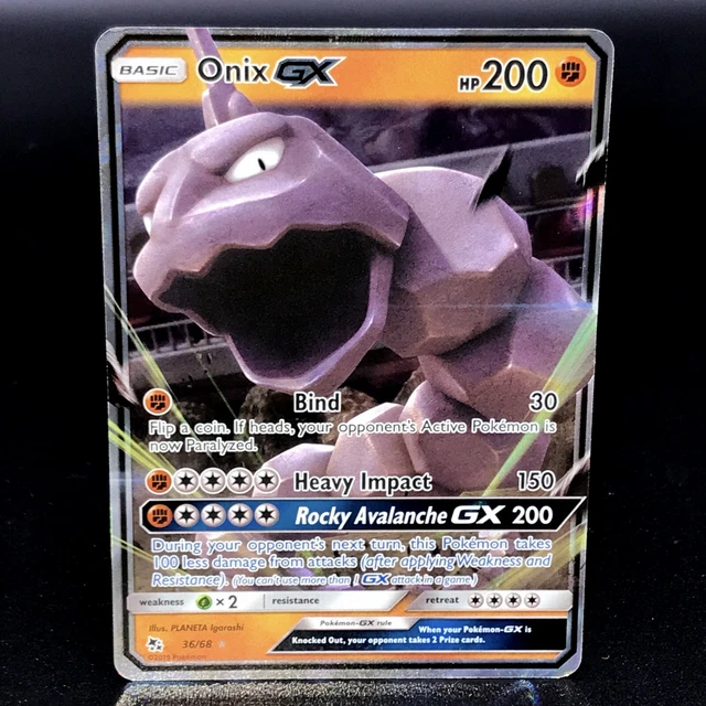 ONIX GX - SM Hidden Fates 36/68 - Rare Pokemon Card EUR 3,50 - PicClick DE