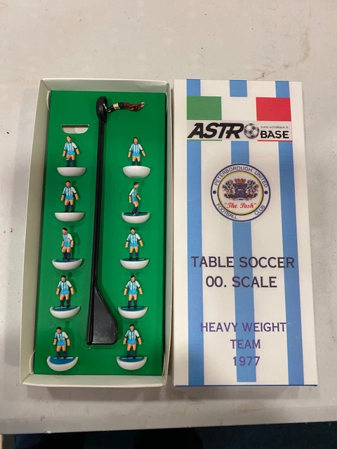 ASTROBASE HEAVY WEIGHT Subbuteo Table Football Team Peterborough United ...