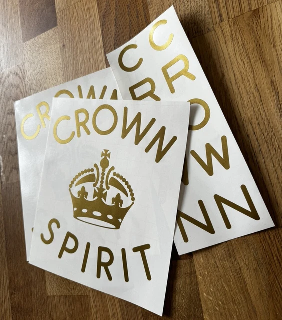 CROWN SPIRIT STICKER Decal Pack 2 Gallon Petrol Oil Fuel Can Petroliana ...