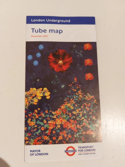 LONDON UNDERGROUND TFL Tube Map - NEW December 2023 £1.50 - PicClick UK