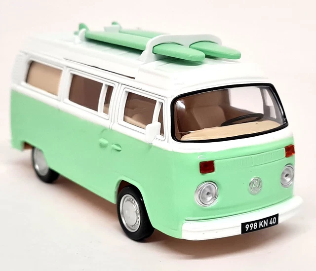 NOREV 1/43 - VW Bay Window T2 Camper Van Green Diecast Scale Model Car ...