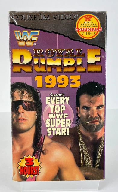 WWF ROYAL RUMBLE 1993 - wrestling VHS - Bret Hart, Macho Man, Ric Flair ...
