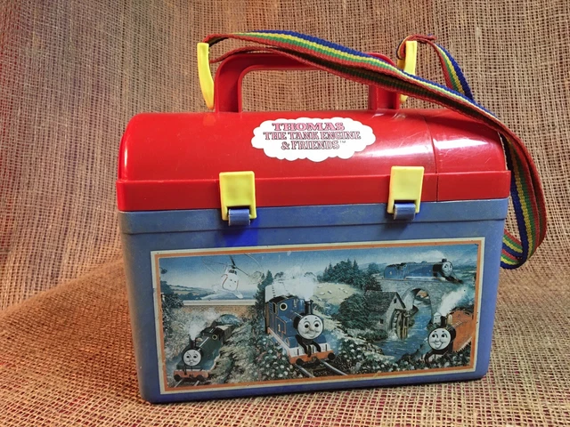 THOMAS THE TANK ENGINE AND FRIENDS VINTAGE LUNCH BOX With Thermos £20. ...