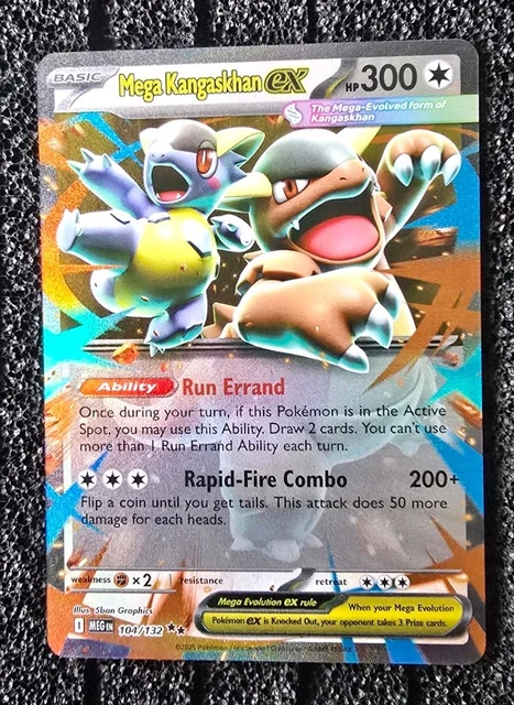 POKÉMON TCG MEGA Kangaskhan EX Mega Evolutions 104/132 £15.06 - PicClick UK