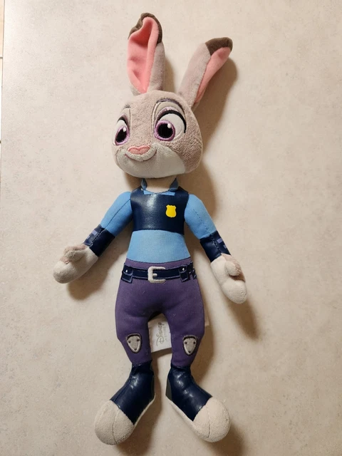 DISNEY STORE ZOOTOPIA Judy Hopps Plush 16” Rabbit Cop £6.79 - PicClick UK