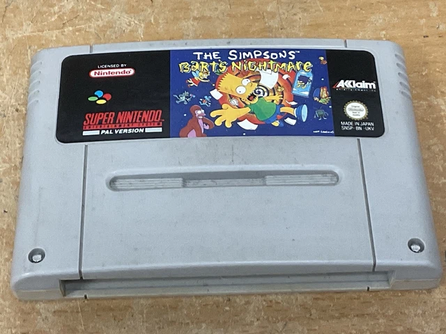 THE SIMPSONS BART nightmare - Snes - Super Nintendo EUR 30,31 - PicClick DE