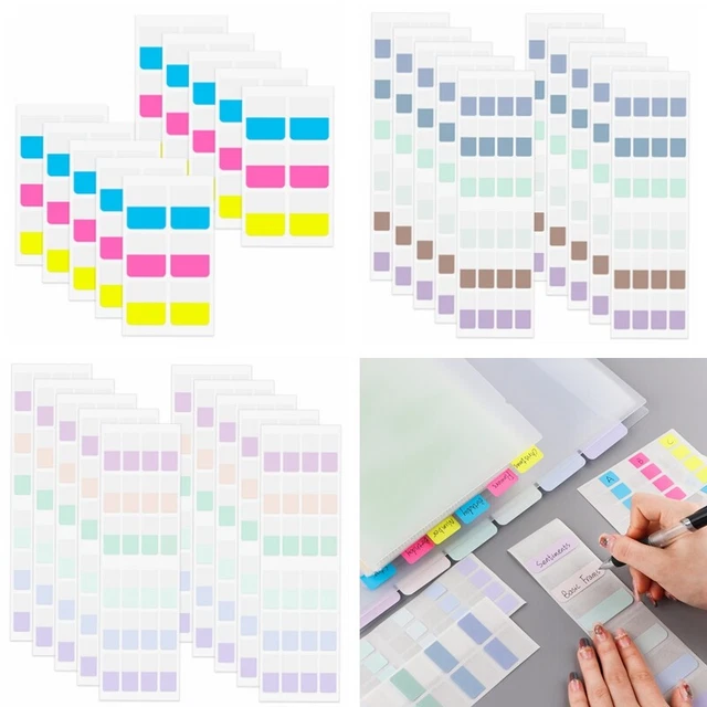 WRITABLE REUSABLE STICKY Notes Index Label Sticker For DIY Paper Card ...