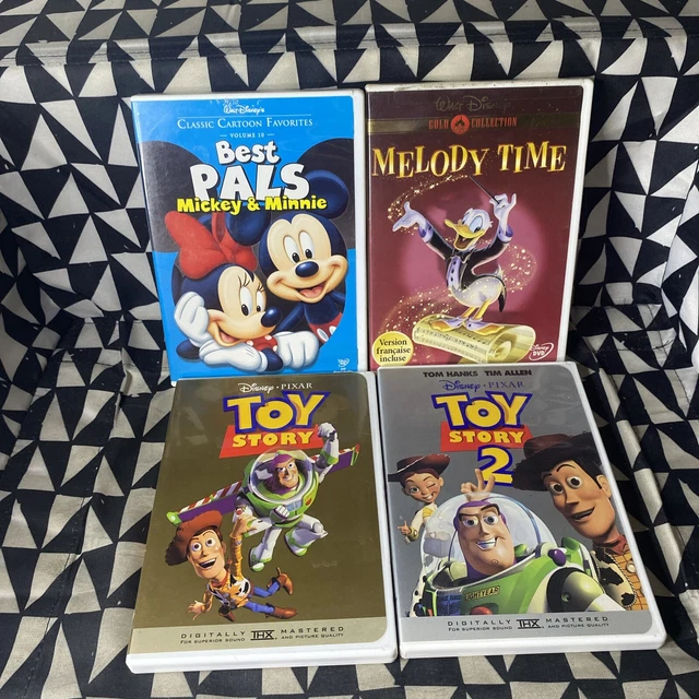 DISNEY DVD LOT Of 4: Melody Time - Toy Story 1 & 2 - Mickey & Minnie ...