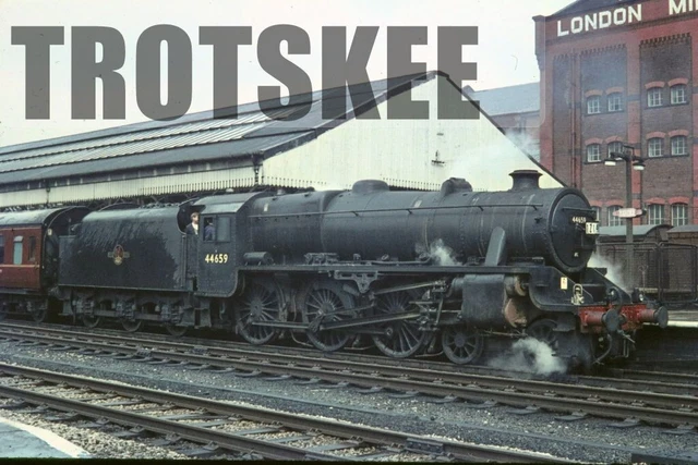 35MM SLIDE BR British Railways Steam Loco 44659 Class 5MT 1966 Original ...