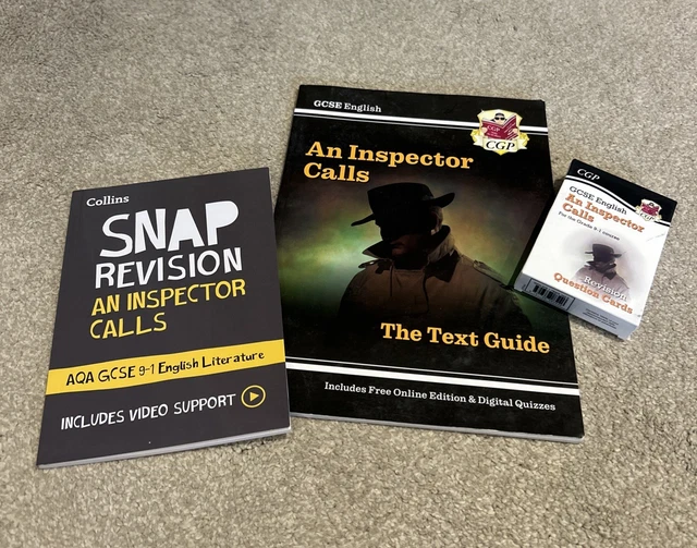 GCSE ENGLISH - An Inspector Calls - Text Guide, Revision Cards & revision guide £4.99 - PicClick UK
