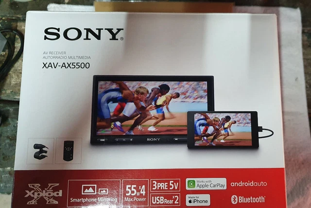 SONY XAV-AX5500 APPLE CarPlay/ Android Auto AV Receiver £233.96 ...