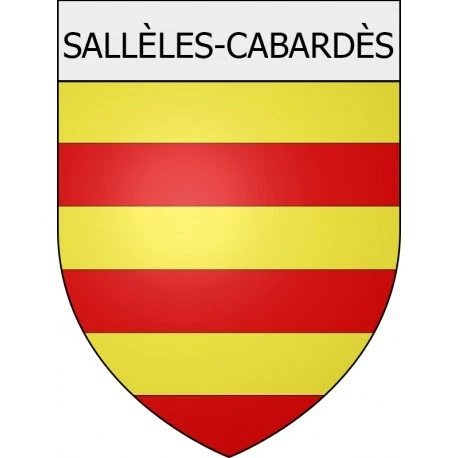 SALLÈLES-CABARDÈS 11 VILLE Stickers blason autocollant adhésif Taille:17 cm EUR 6,99 - PicClick FR