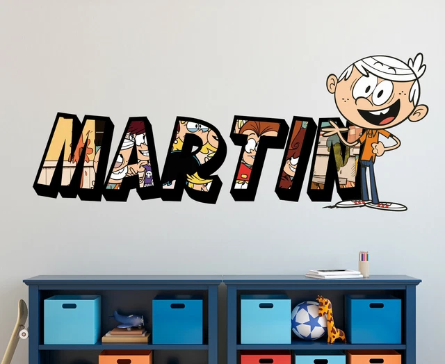 THE LOUD HOUSE Custom Vinyl Lettering Stickers Wall Decals Name Art ...